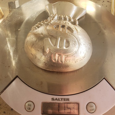 Money Mold, Dollar Bag Soap Mold, Bath Bomb Mold, Chocolate Mold, U.S ...