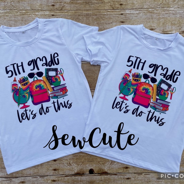 Let's Do This School Grade Bundle of 9 PNG Print File for Sublimation ...