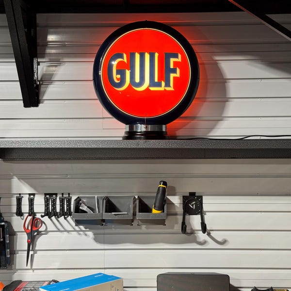 24" Esso Gas Sign Oil and Gas Station Decor Garage Decor for Men Crown ...