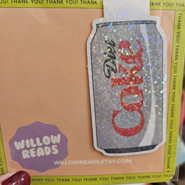 Diet Coke Magnetic Bookmark - Quirky Soda Can Design - Perfect for Book ...