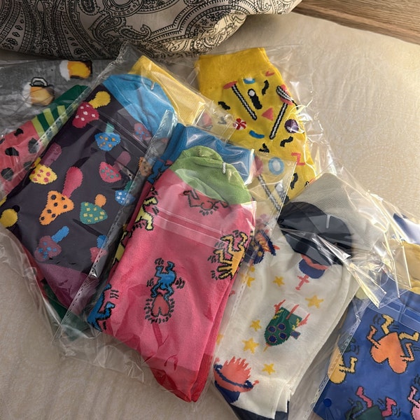 Designed, Colorful Socks, Food, Fruits and Space Themes, Avocado, Fun ...