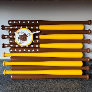 Custom Logo Baseball Bat Flag - Etsy
