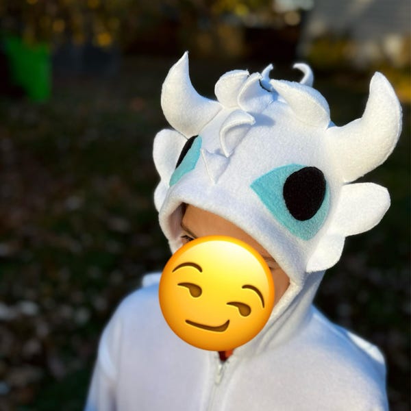 Light Fury Costume/ Light Fury Onesie/ Dragon Kigurumi/ Dragon Cosplay ...