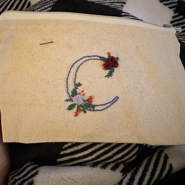 Floral Letters Hand Embroidery Pattern, Floral Initial - 26 Letters ...