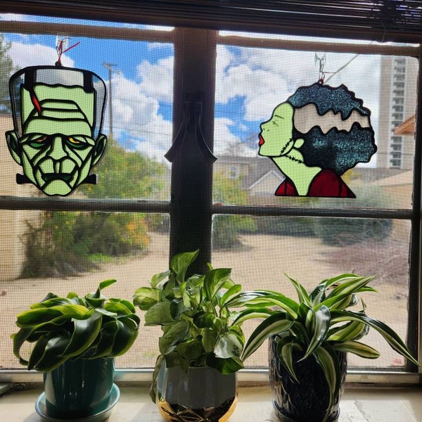 Frankenstein Suncatcher / Wall Decor / Window Decor / Bride's Sidekick ...