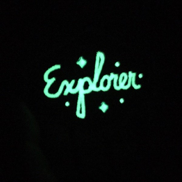 Explorer Patch - Glow in the Dark Iron-on Outer Space Patches - Etsy