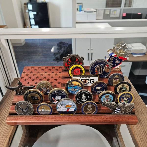 Navy Chief's Creed Military Challenge Coin Display Holder - Chief Petty ...