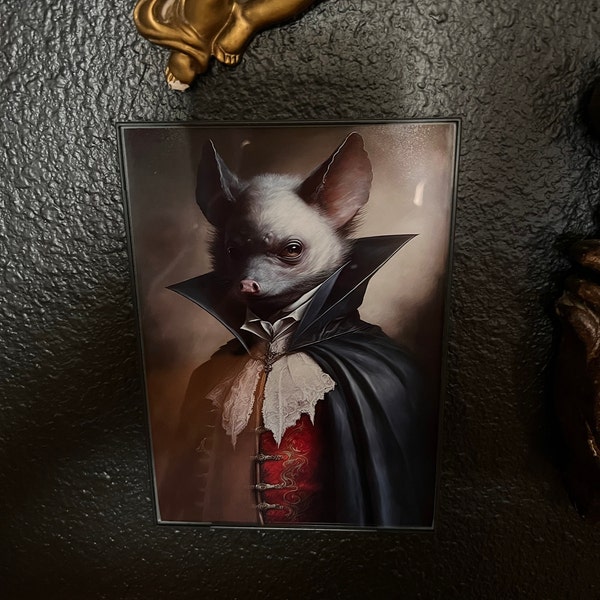 Gothic Bat Vintage Poster, Art Poster Print, Home Decor, Victorian ...