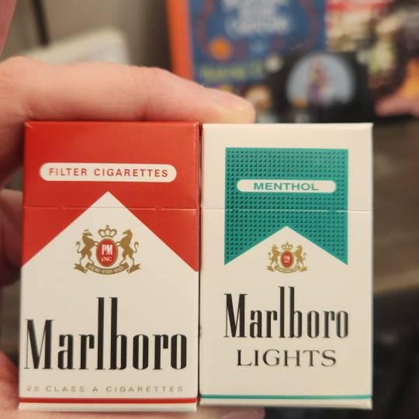 Vintage 1990s NOS Miniature Marlboro Red Pack Flip Top Box Matches ...