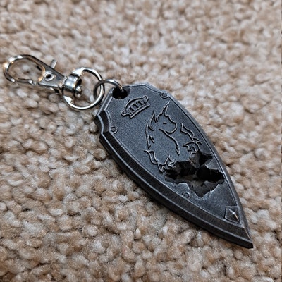 FFXIV Haurchefant Greystone Shield Pendant Keychain Shadowbringers ...