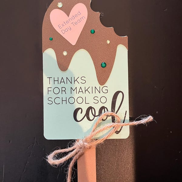 Popsicle/ice Cream Pop Teacher Card/gift Card Holder - Perfect Gift for ...