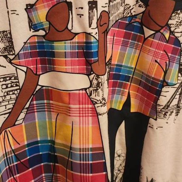 VI Madras Flag T-shirt: Virgin Islands Souvenir Tee - Etsy