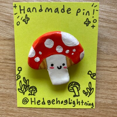 Fall Friends Set of 3 Handmade Clay Pins - Etsy