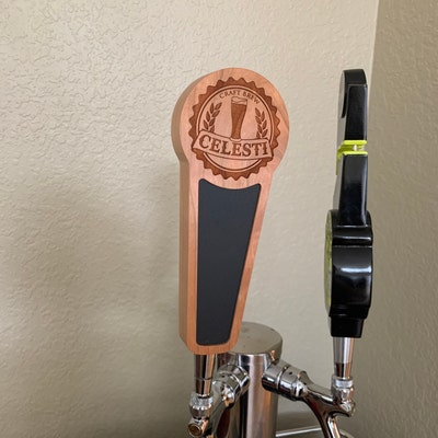 Personalized Custom Beer Tap Handle Laser Engraved With Chalkboard ...