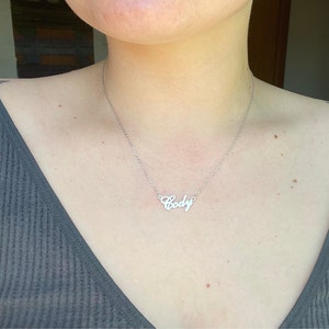 Ashley Name Necklace With Crown Name Necklace Gold Custom | Etsy