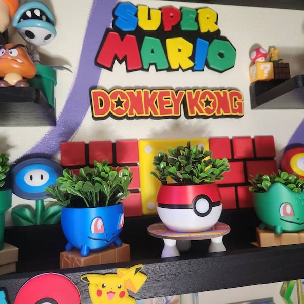 Super Mario Planters Flowers | Flowers | Super Mario Desk Decor Plant ...