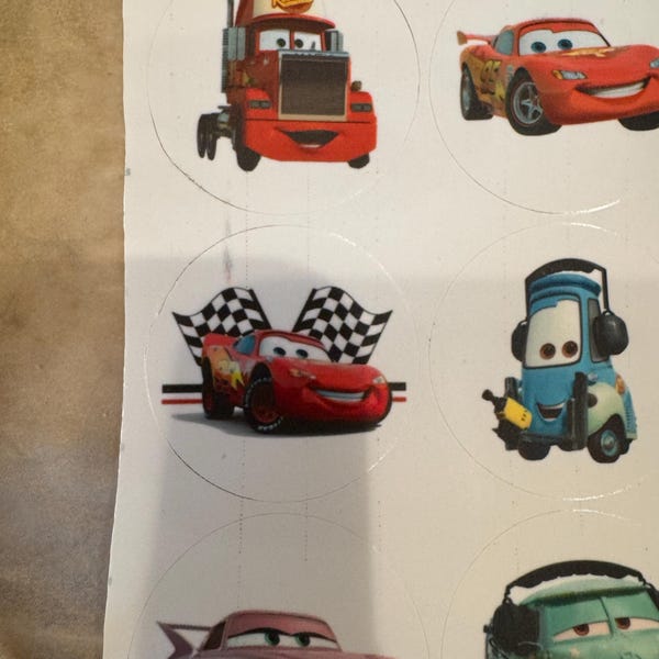 Cars Edible Toppers, Cars Edible Images - Etsy