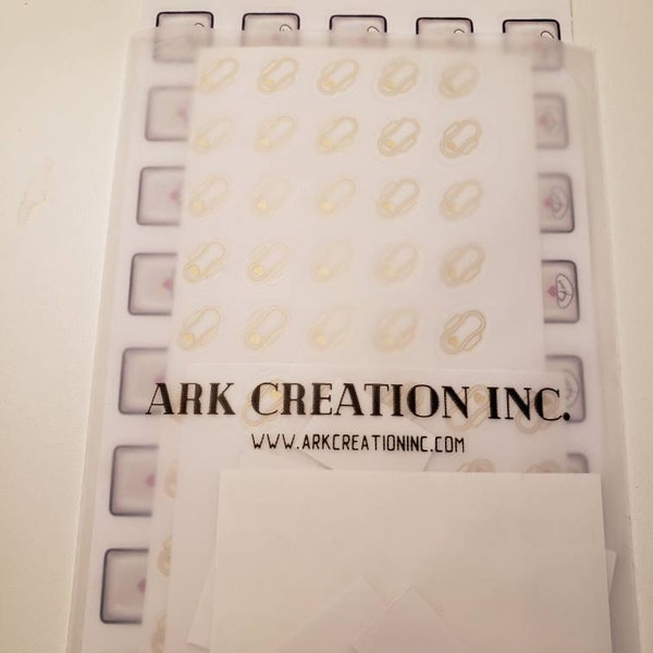 50 Period Tracker Planner Stickers | Gold Metallic Foil Period Stickers ...