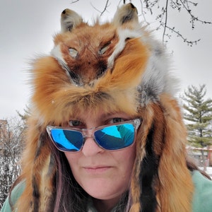 Red Fox Neckwarmer or Red Fox Neck Warmer With Tail. | Etsy