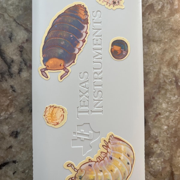 Isopods Vinyl Stickers - 10 Species Variants, Roly Poly, Pill Bug ...