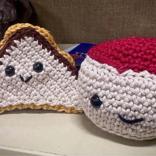 PATTERN and VIDEO Beginner Crochet Grilled Cheese Sandwich Food Crochet ...