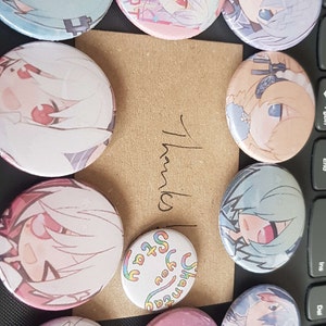 Bluey Inspired Bingo Bandit Chilli Buddy Chloe Lucky Pin Badges Button ...