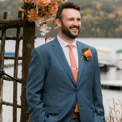 LEO: Terracotta Mens Tie, Rustic Wedding, Mens Pocket Square, Mens Gift ...