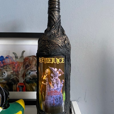 Corpse Bride Inspired Bottle Lamp and Glass Set - Etsy UK