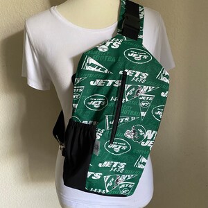 NFL NEW YORK Jets Vintage Retro Print Football 100% Cotton - Etsy