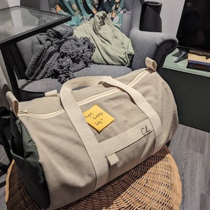 Canvas Duffle Bag Canvas Bag Gym Bag Sewing Pattern Shopping Bag ...