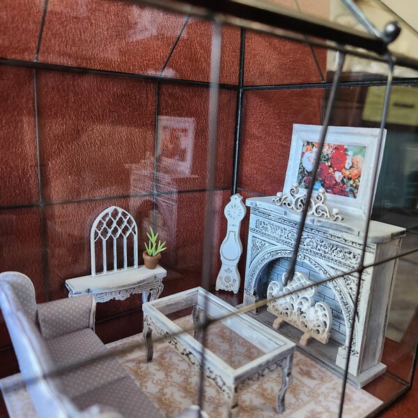 Half Scale Miniature Dollhouse Gothic Style Window or Mirrors 1:24 ...