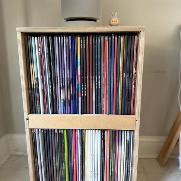 Vinyl LP Record Storage Crate - Stackable - Etsy