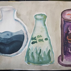 Handmade Blue Mist Granulating Watercolor - Etsy