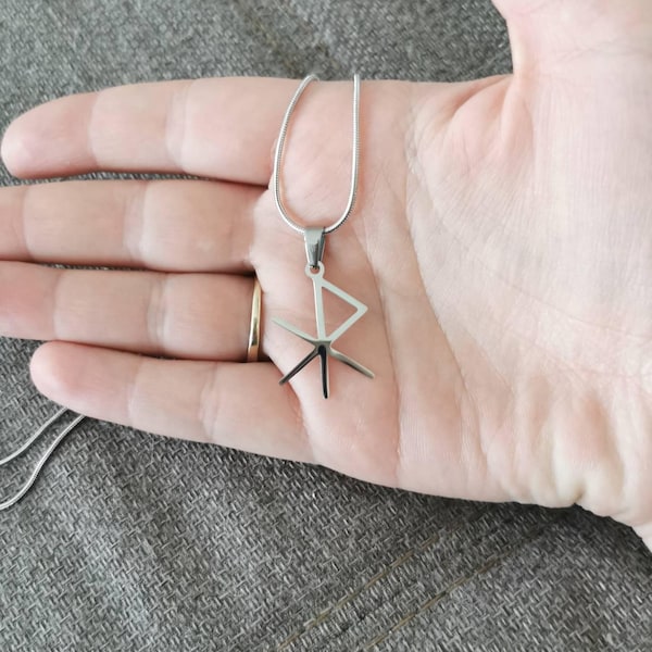 Atomic Whirl Necklace, Bohr Atom Nuclear Atheist Symbol Charm Pendant ...