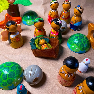 Nixies. Mermaid Peg Dolls. Merfolk. Mermaid. Fairies. - Etsy