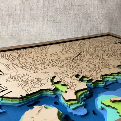 3D Laser Cut Map of New York Multi Layer Street Map Decor Laser Cut ...