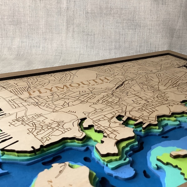 3D Laser Cut Map of London - Multilayer Map Decor Laser Cut Digital ...