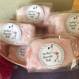 12 Small Cotton Candy Party Favors With Custom Labels - Etsy