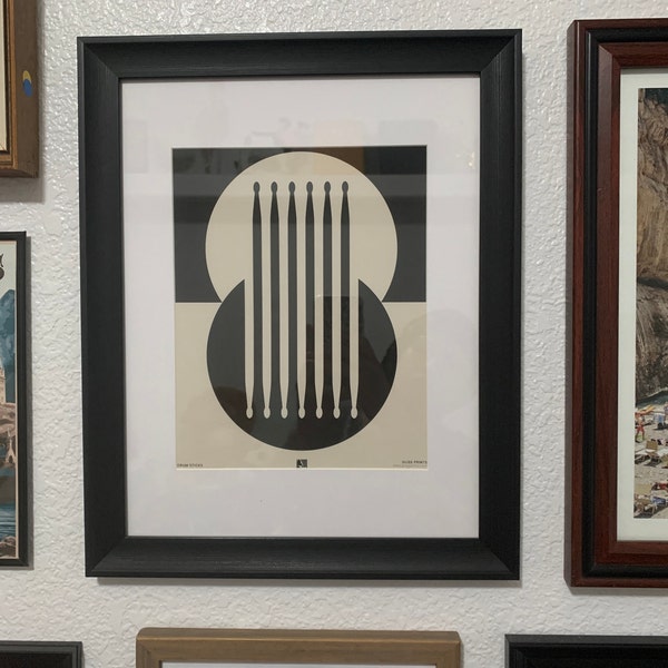 Drum Sticks Poster | Minimal Music Print | Gift for Drummer ...