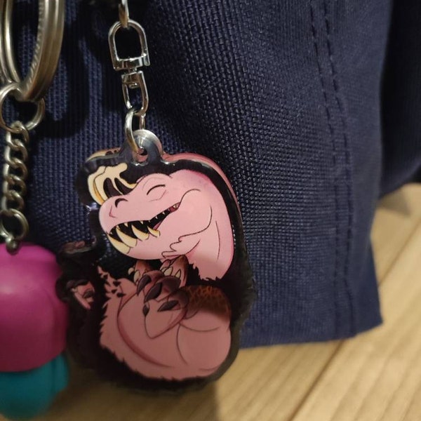 Kirby and Waddle Dee Keychains - Etsy