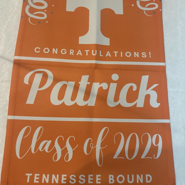 Custom College Bound Yard Flag, Custom College Sign, College Garden ...