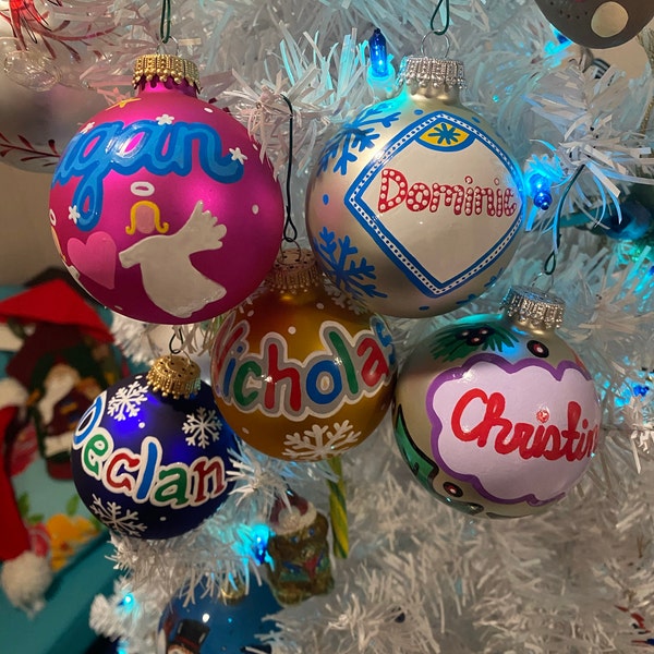 Employer/business Customized Christmas Bulbs Name, Character, Special ...