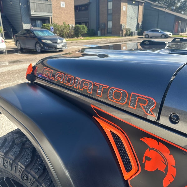 FITS 2019-2025 Jeep Gladiator Hood Letters Vinyl Graphics - Etsy