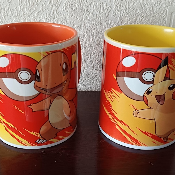 Pokemon Pack - 3X MUG Sublimation Wraps - Squirtle, Charmander ...