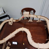 MARBLE RACETRACK, "turnpike Board Track Kit", A Modular Marble ...