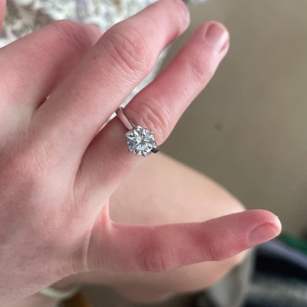 Titanic 2.2ct White Round Cut Engagement Ring in 925 Sterling Silver ...