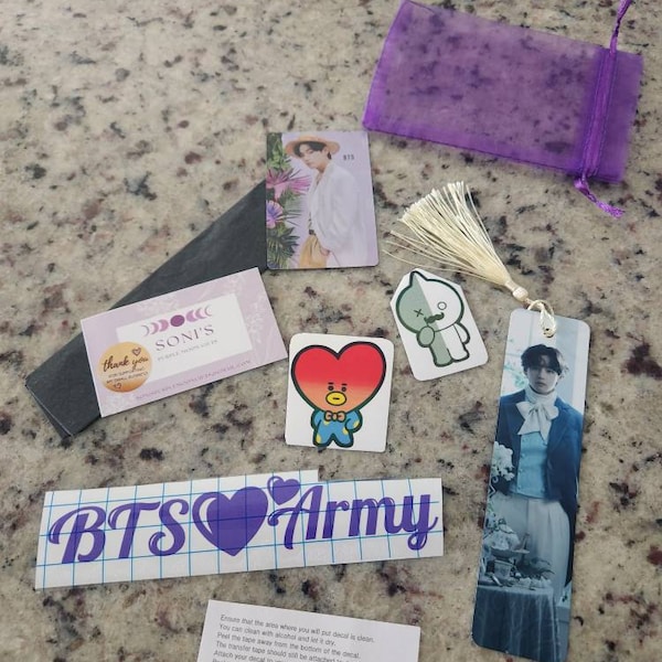 BTS Bookmarks - Etsy