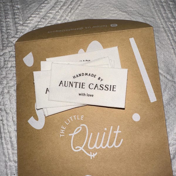 Pre-cut Personalized Cotton Quilt Label, Quilt Tag, Quilting Label ...