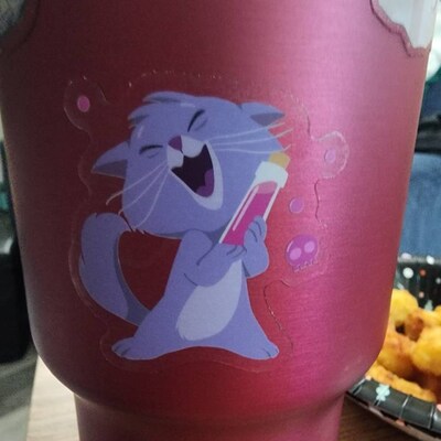 Yzma Cat With Potion Transparent Sticker/ Laptop iPhone Water - Etsy