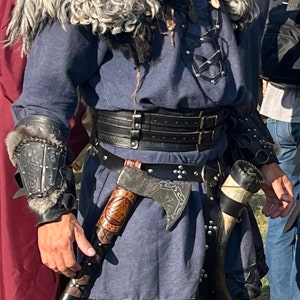 Larp Female Armor the Witcher Cosplay BLACK Costume Leather - Etsy